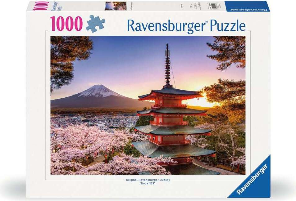 Mount Fuji Cherry Blossom View 1000 Pc Puzzle – Granville Island Toy ...