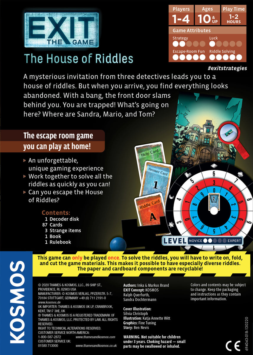 EXIT: The House of Riddles – Granville Island Toy Company